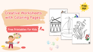 Creative Worksheets With Coloring Pages - Printable Activities - Kids ...