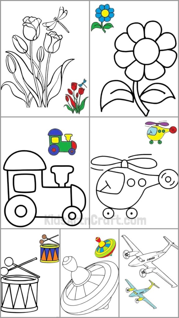 Creative Worksheets With Coloring Pages - Printable Activities - Kids ...