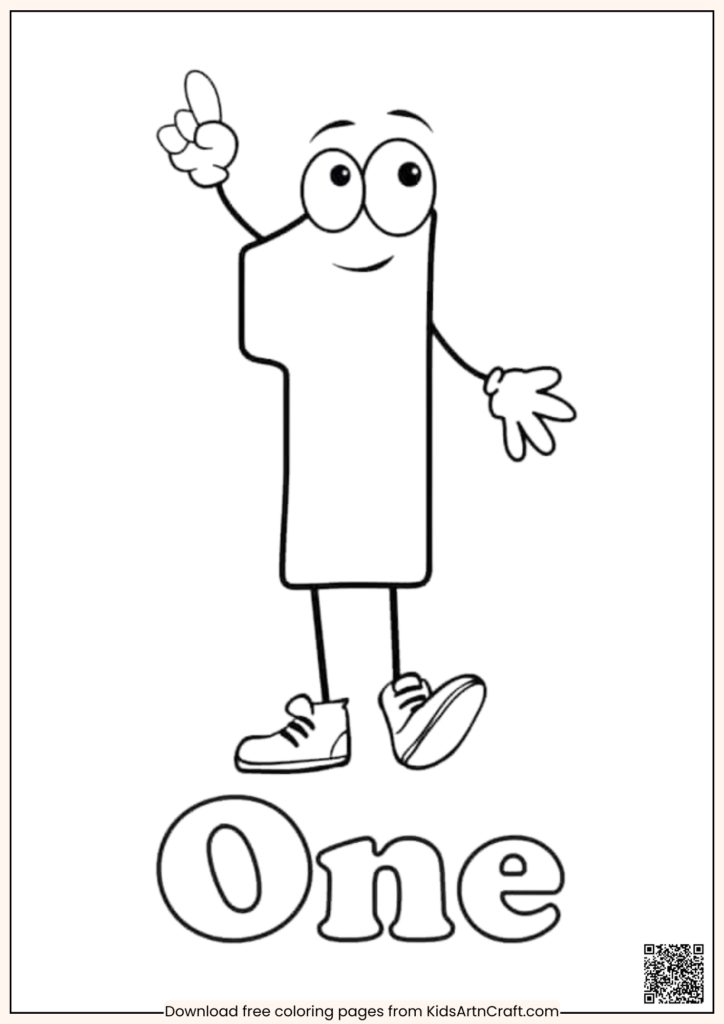 Number Coloring Pages 1 to 10 Worksheets for Preschool Kids - Kids Art ...