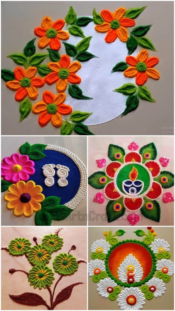 DIY Rangoli Ideas for Festivals - Kids Art & Craft