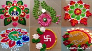 Easy Rangoli Designs for Beginners - Kids Art & Craft