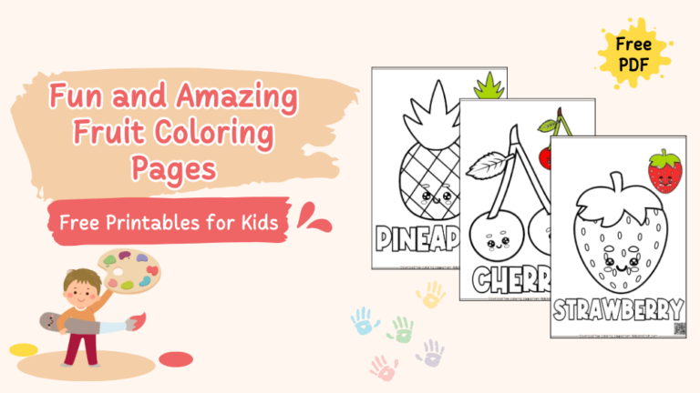 Fun and Amazing Fruit Coloring Pages for Kids - Kids Art & Craft