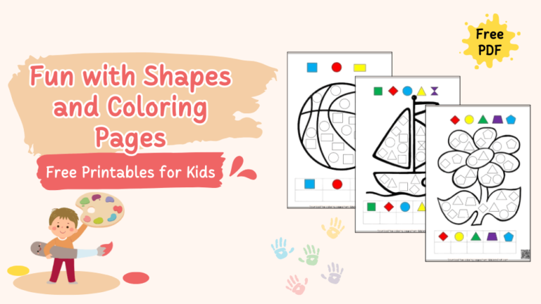 Fun with Shapes and Colors - Coloring Page Activities for Kids - Kids ...
