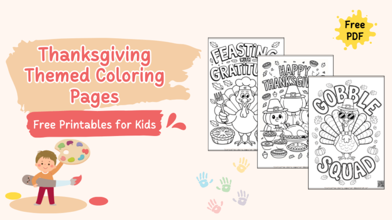 Thanksgiving-Themed Coloring Fun for Kids - Free Printable Sheets ...