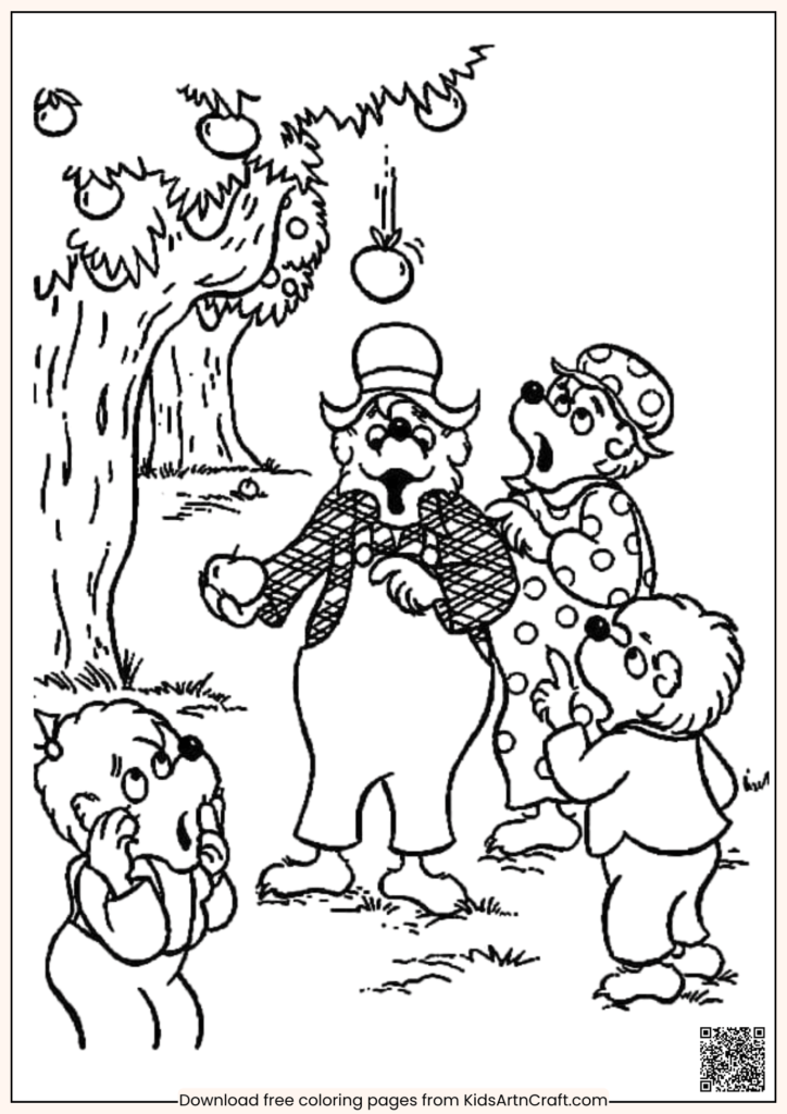 Creative Berenstain Bears Coloring Pages For Kids - Kids Art & Craft