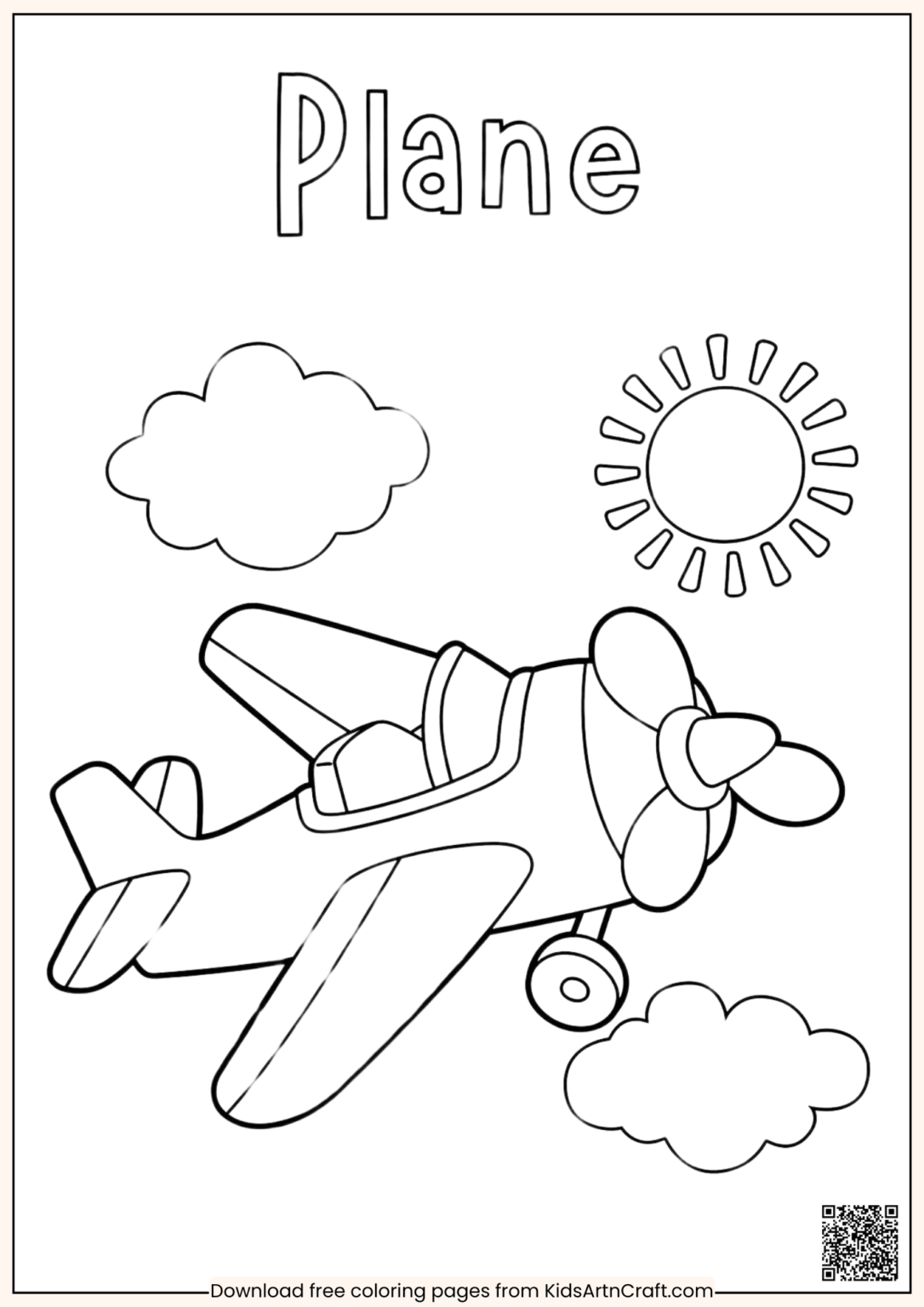 Beautiful Vehicles Coloring Worksheet - Free Printable for Kids - Kids ...