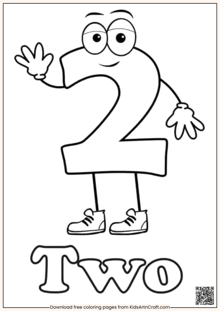Number Coloring Pages 1 to 10 Worksheets for Preschool Kids - Kids Art ...