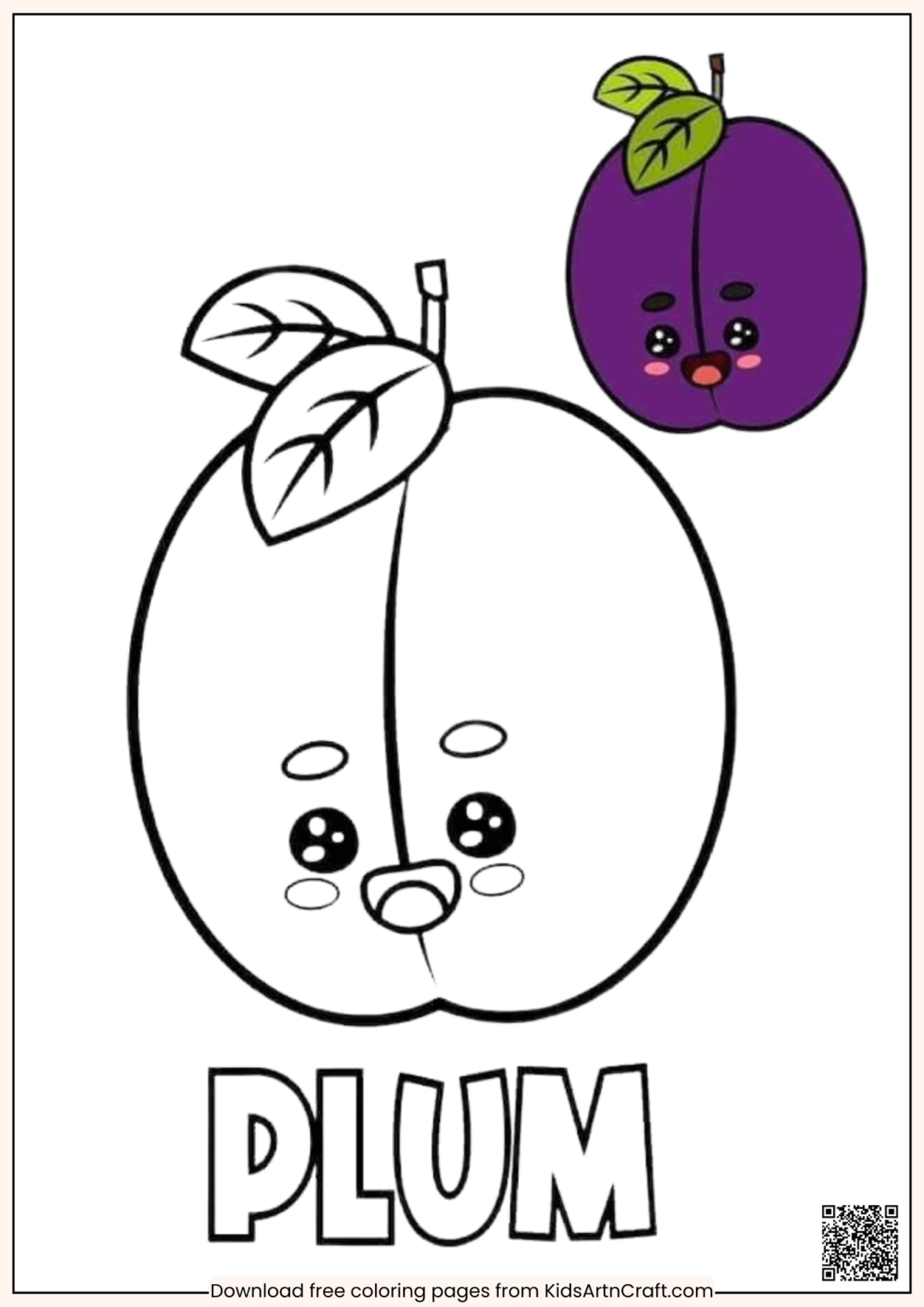 Fun and Amazing Fruit Coloring Pages for Kids - Kids Art & Craft