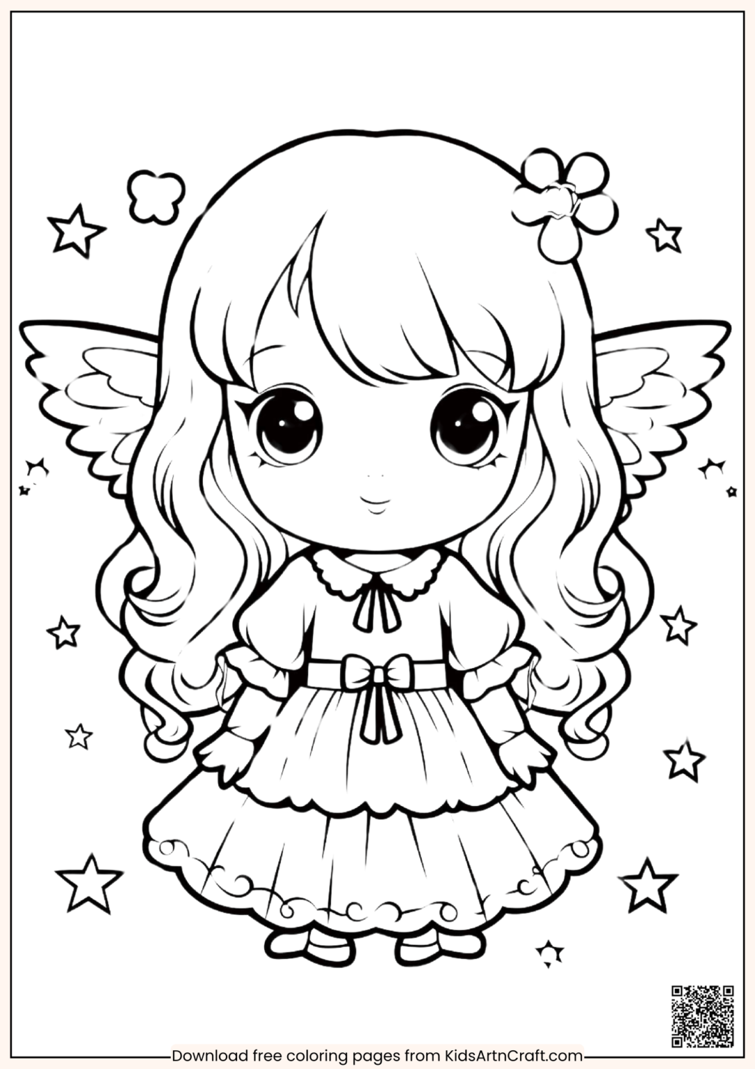 Cute Little Girl Printable Coloring Pages For Kids - Kids Art & Craft