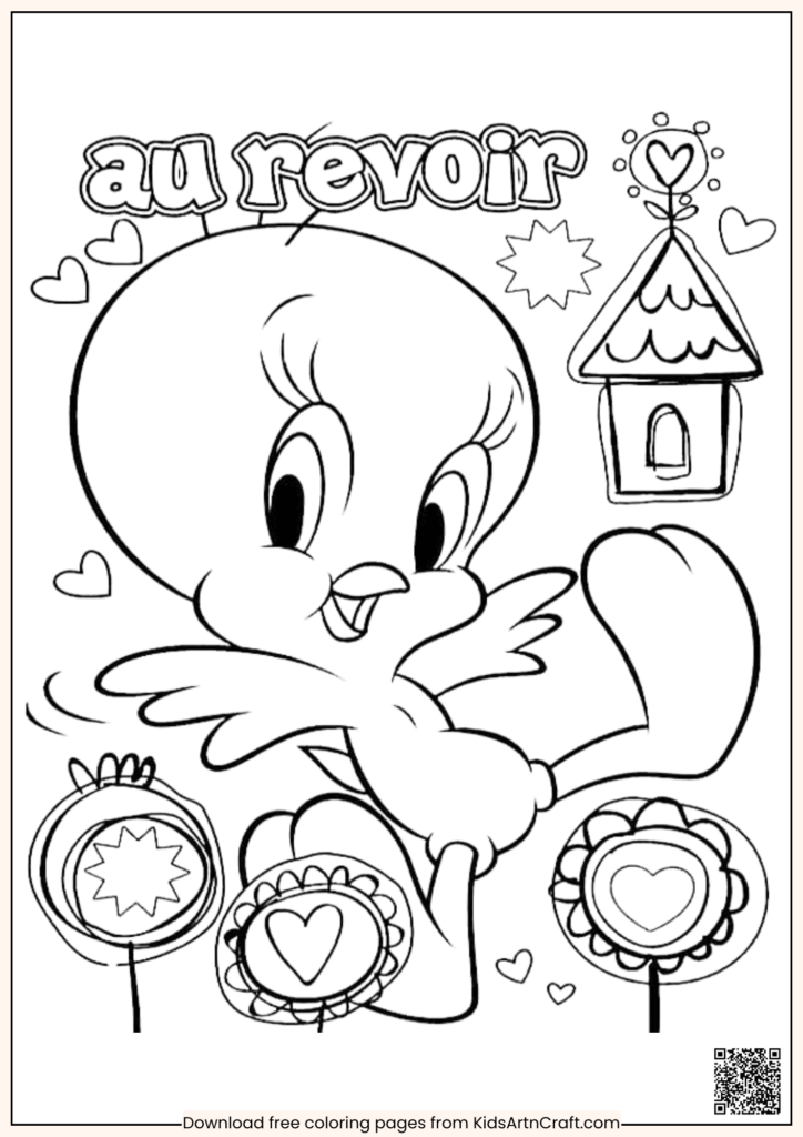 Creative Cartoon Character Coloring Pages Worksheet For Kids - Kids Art ...