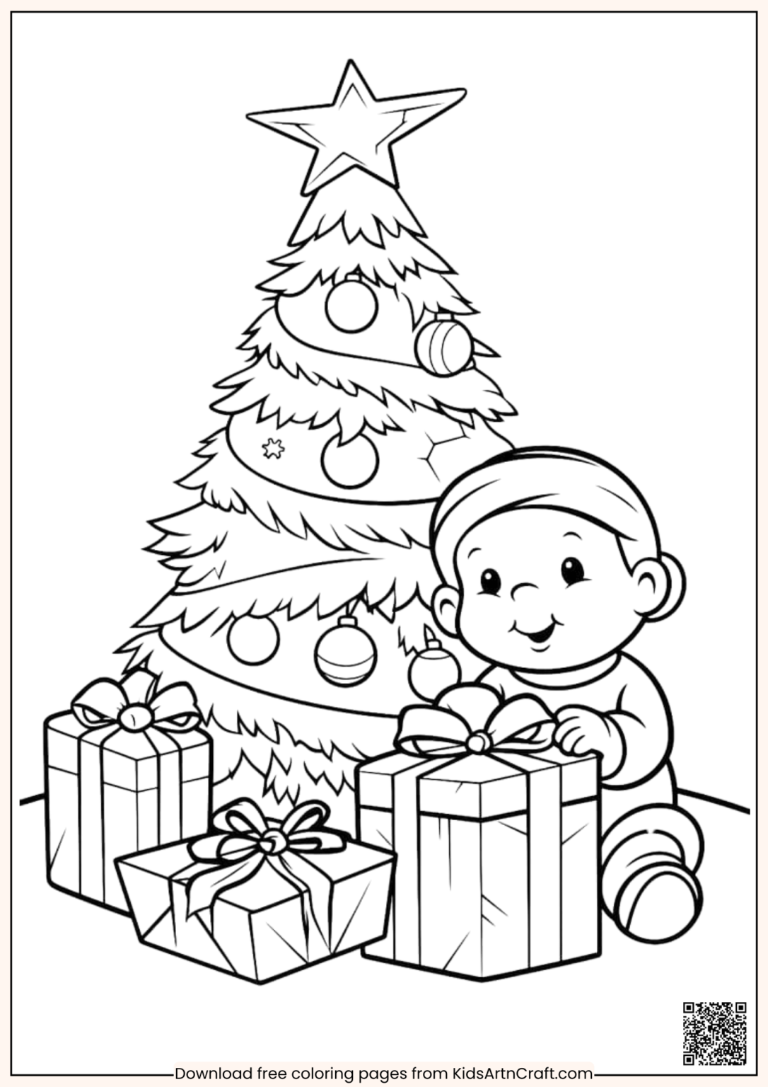 Creative Christmas Coloring Pages For Kids - Kids Art & Craft