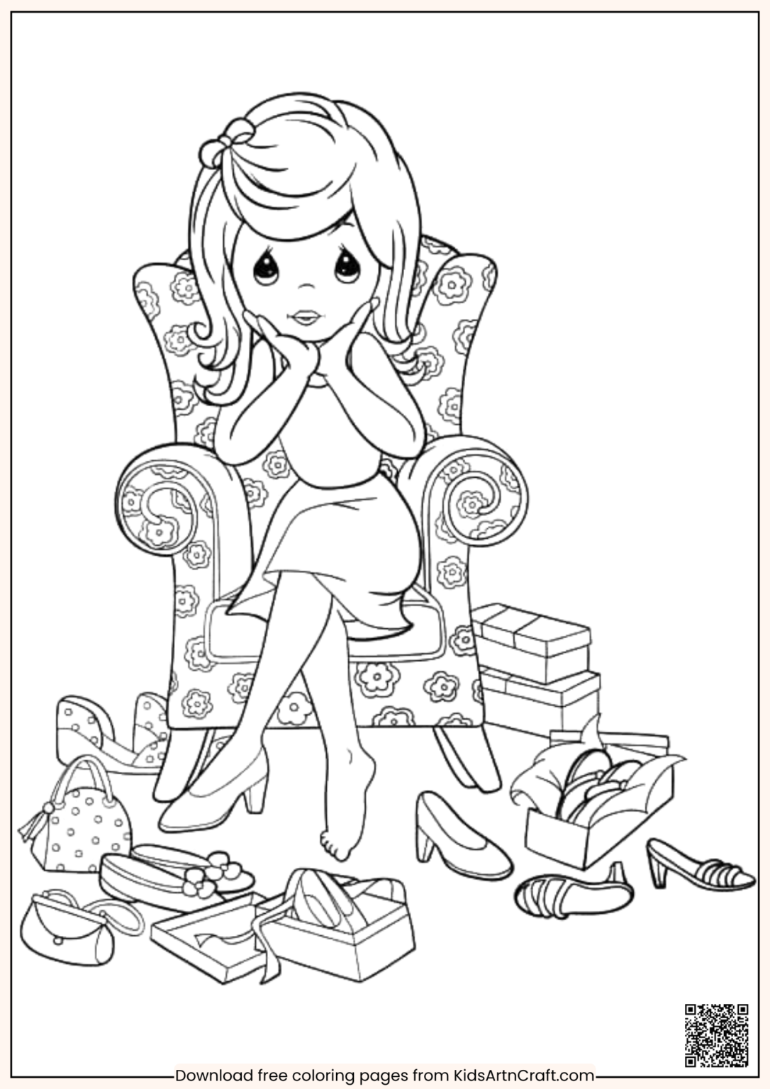 Free Printable Precious Moments Coloring Pages For Kids - Kids Art & Craft