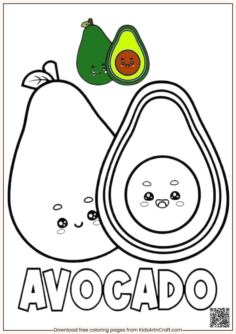 Fun and Amazing Fruit Coloring Pages for Kids - Kids Art & Craft