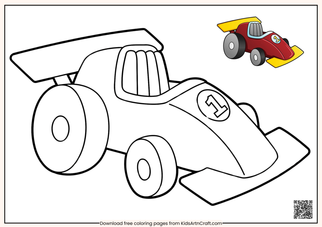 Vehicle Coloring Pages for kids - Kids Art & Craft