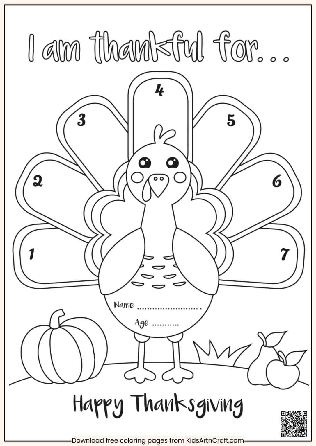 Thanksgiving-Themed Coloring Fun for Kids - Free Printable Sheets ...