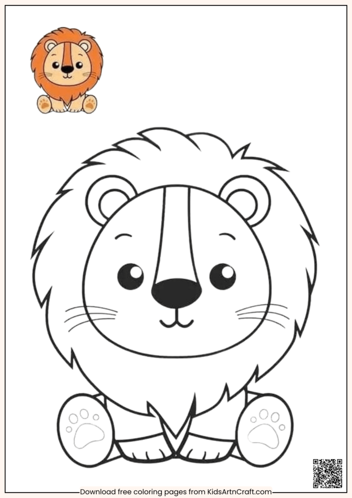 Cute Baby Animal Coloring Pages For Kids - Free Printable - Kids Art ...