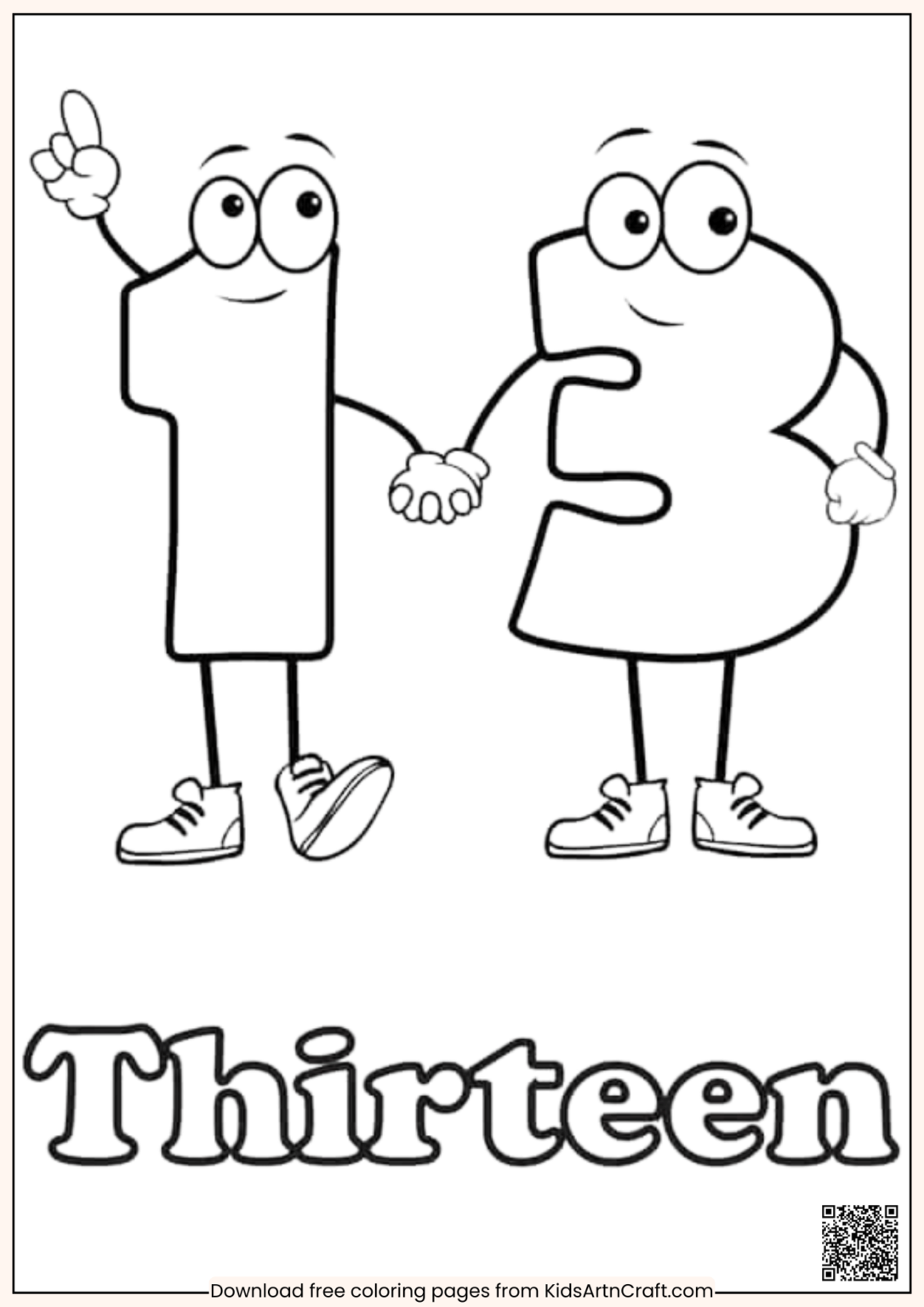 Number Coloring Pages 11 to 20 Worksheets for Preschool Kids - Kids Art ...