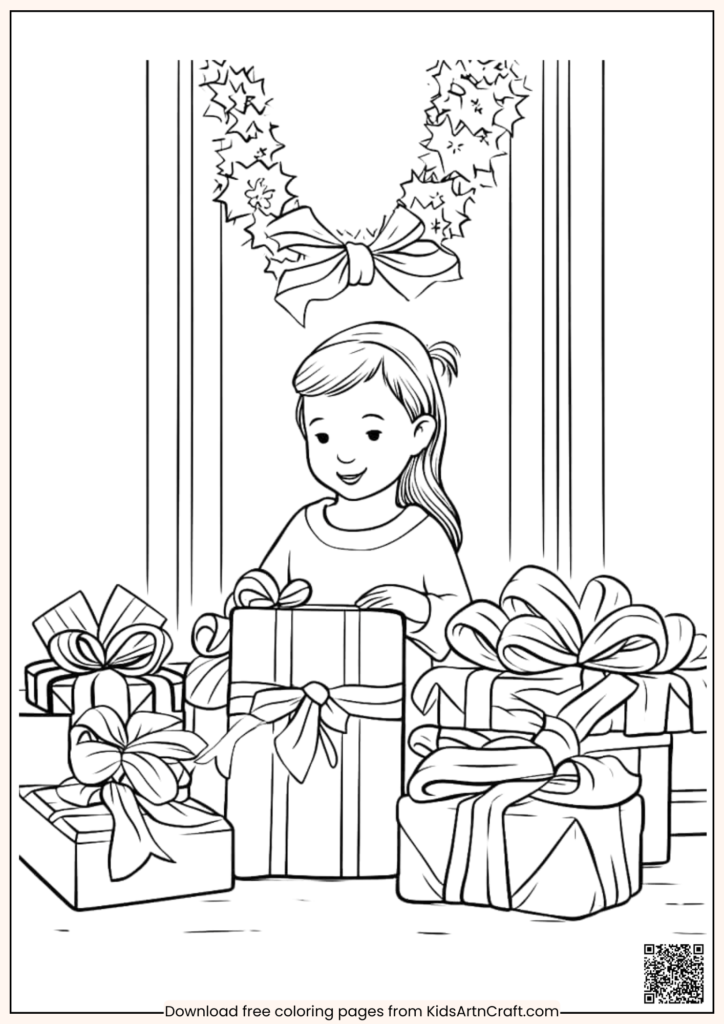 Creative Christmas Coloring Pages For Kids - Kids Art & Craft