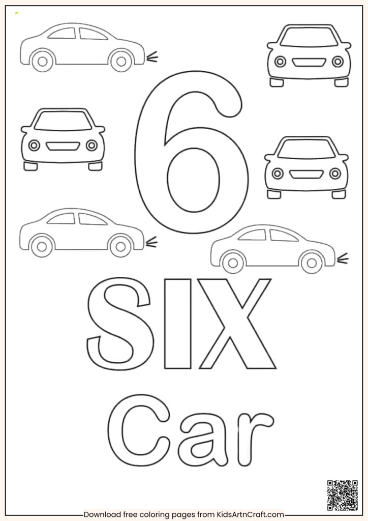 Unique Number-Themed (1 to10) Coloring Pages for Children - Kids Art ...