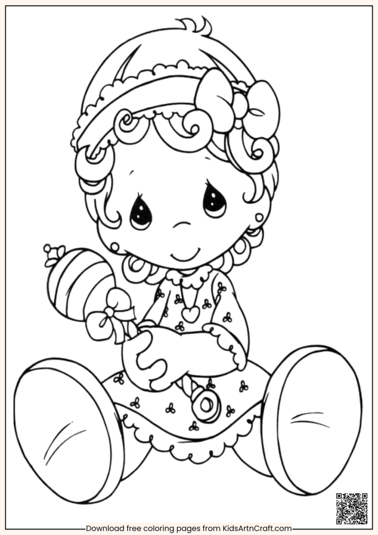 Free Printable Precious Moments Coloring Pages For Kids - Kids Art & Craft