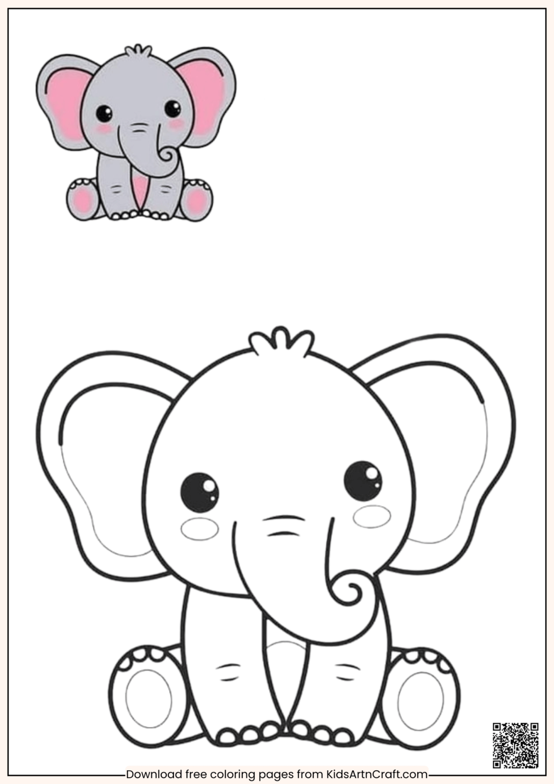 Cute Baby Animal Coloring Pages For Kids - Free Printable - Kids Art ...