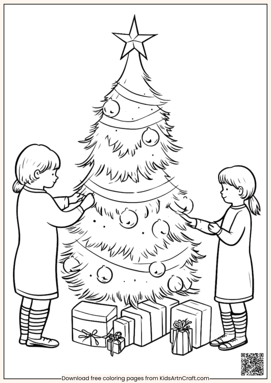 Creative Christmas Coloring Pages For Kids - Kids Art & Craft