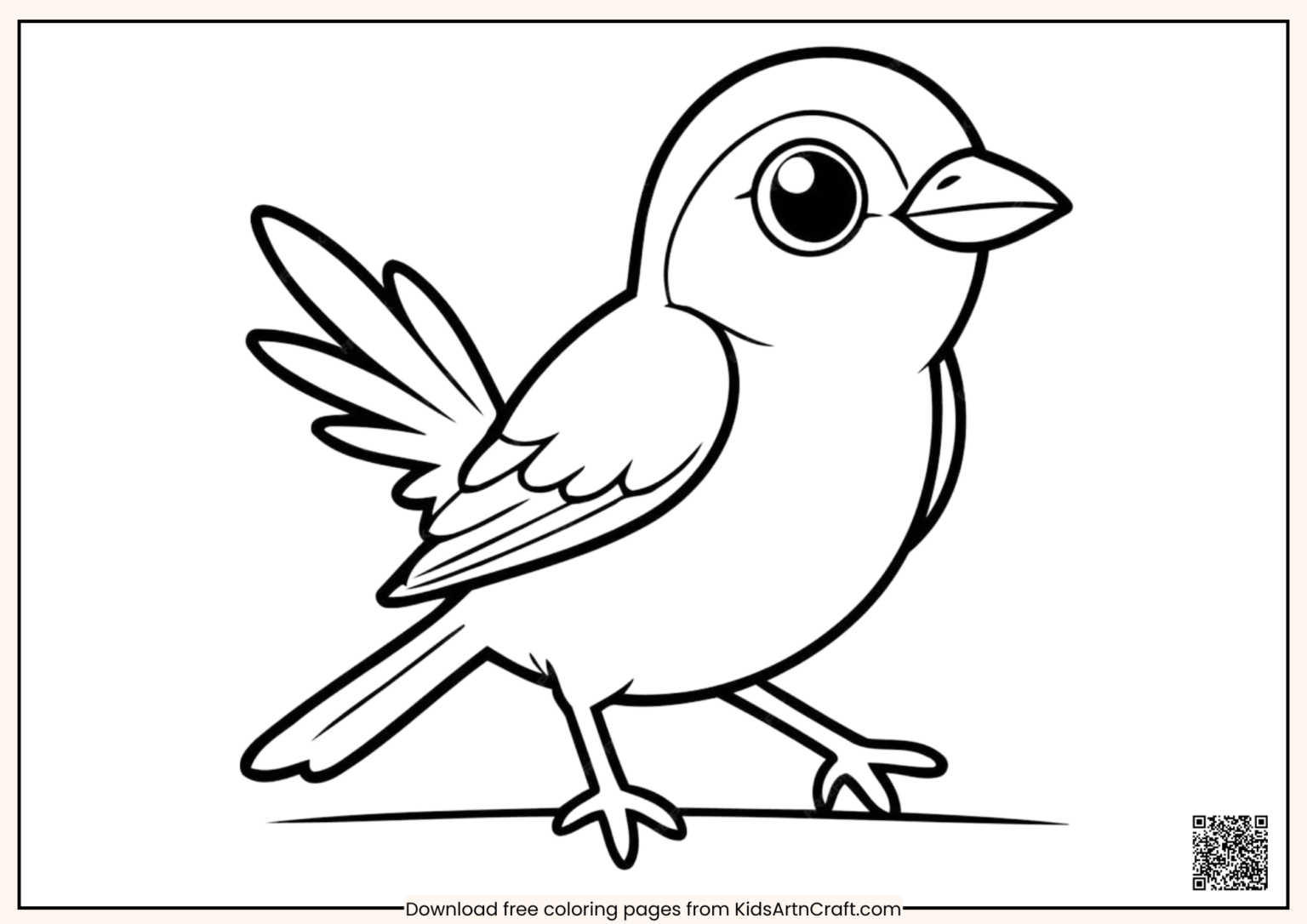 Birds Coloring Pages For Kids - Free Printable - Kids Art & Craft