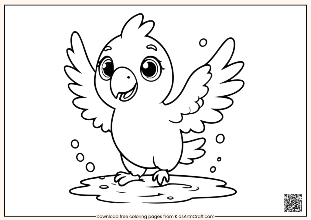 Birds Coloring Pages For Kids - Free Printable - Kids Art & Craft