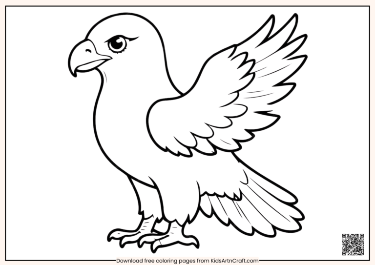 Birds Coloring Pages For Kids - Free Printable - Kids Art & Craft