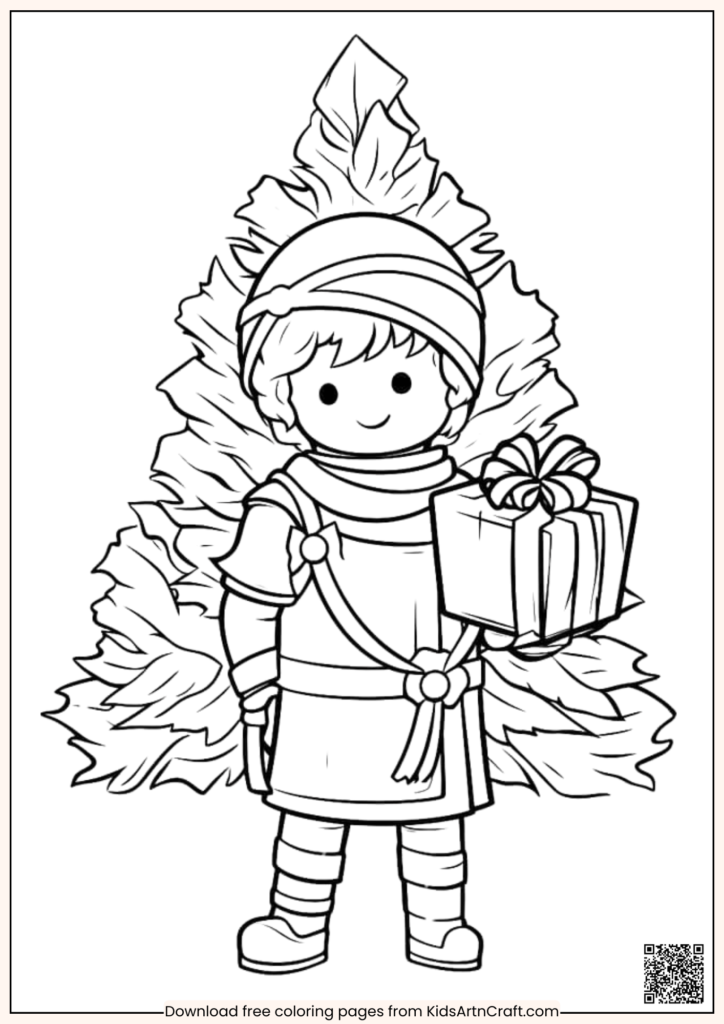 Creative Christmas Coloring Pages For Kids - Kids Art & Craft