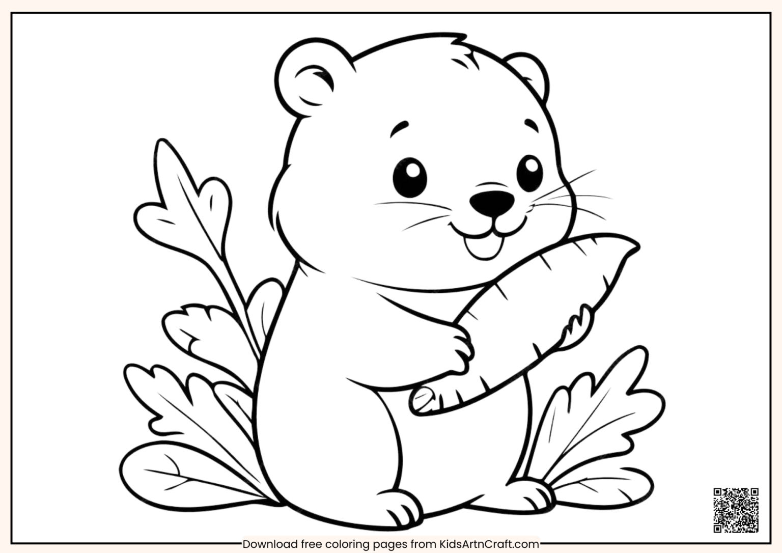 Animal Coloring Pages For Kids - Free Printable Worksheets - Kids Art ...