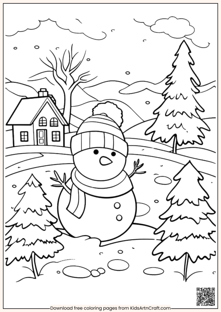 Creative Christmas Coloring Pages For Kids - Kids Art & Craft