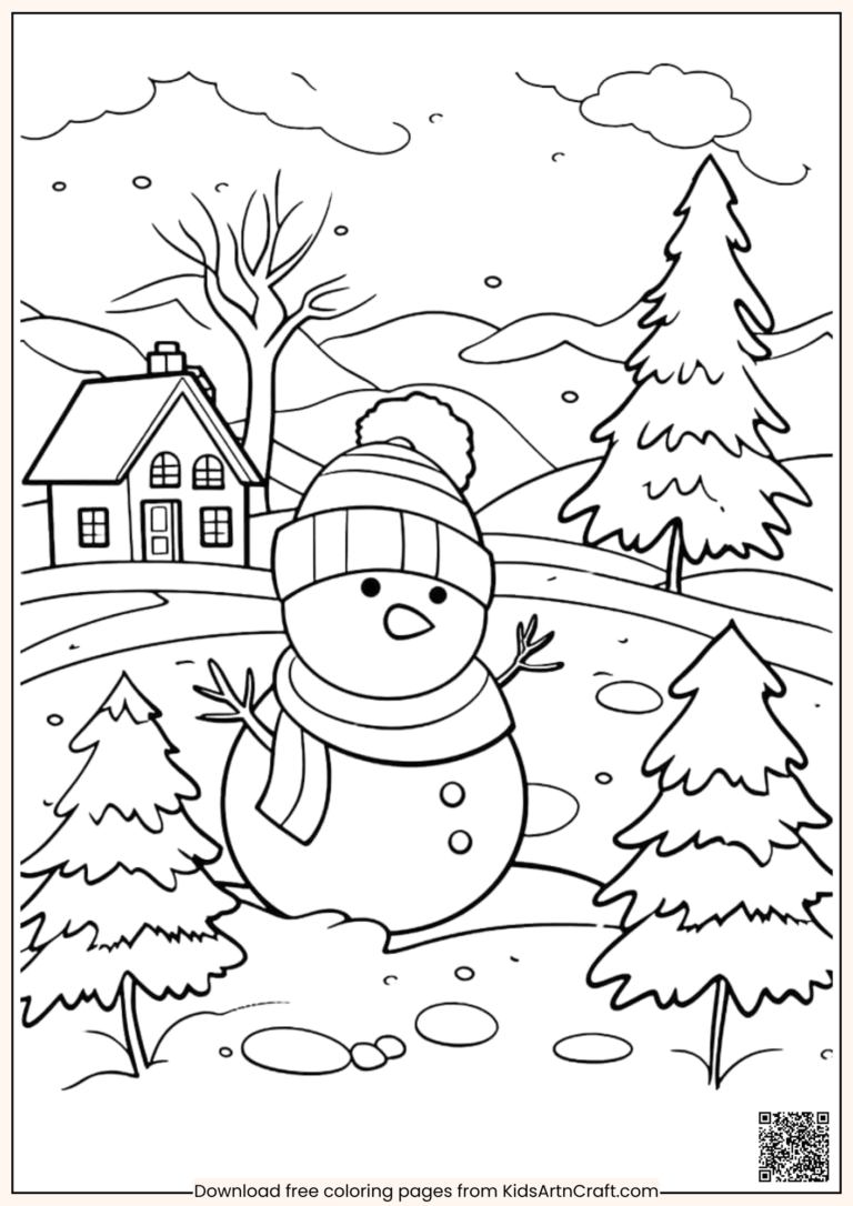 Creative Christmas Coloring Pages For Kids - Kids Art & Craft