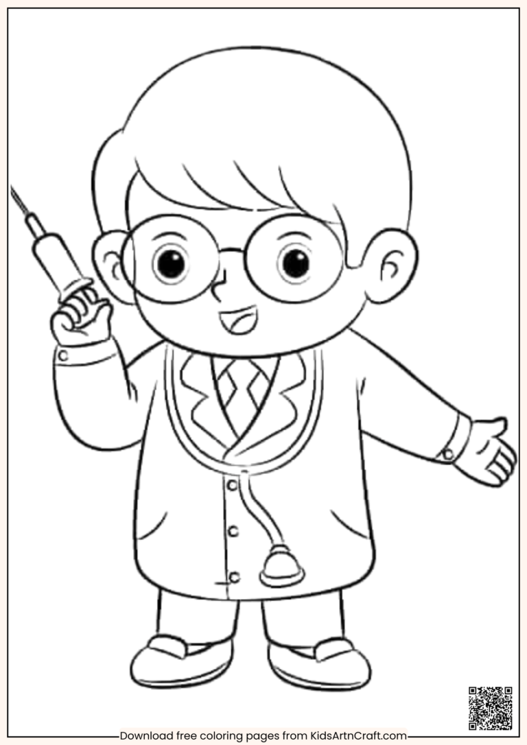 Community Helpers Coloring Pages For Kids - Kids Art & Craft