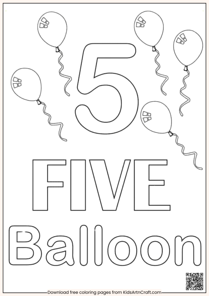Unique Number-Themed (1 to10) Coloring Pages for Children - Kids Art ...