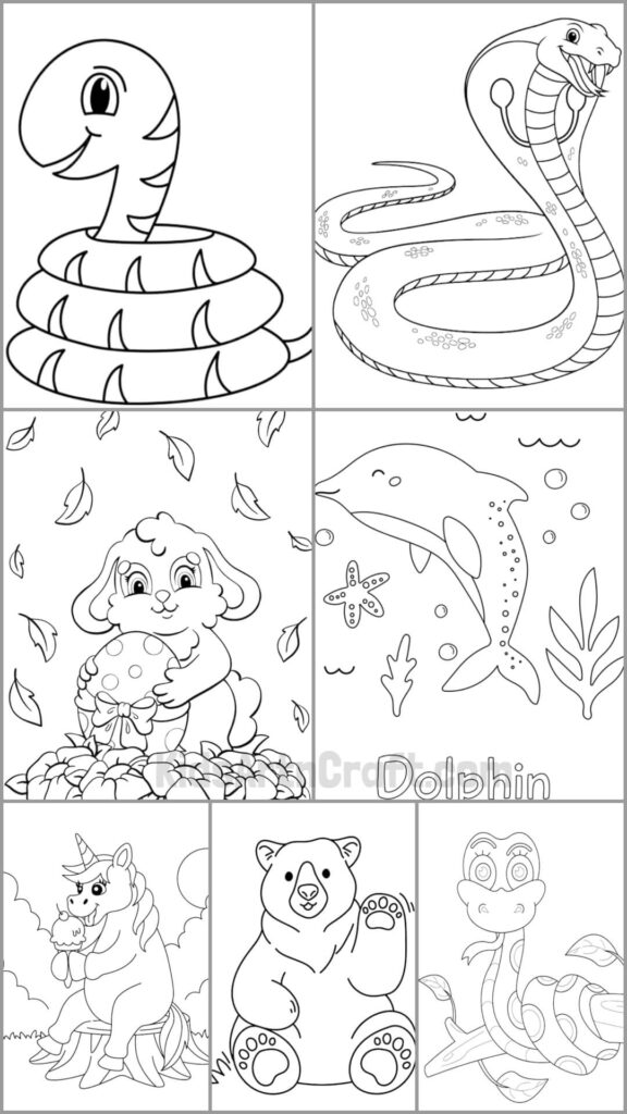 Creative Animal Printable for Kids to Color and Enjoy - Kids Art & Craft