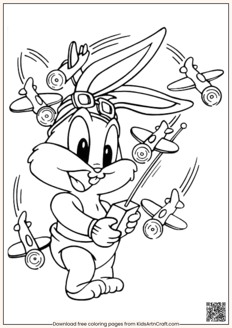Creative Cartoon Character Coloring Pages Worksheet For Kids - Kids Art ...