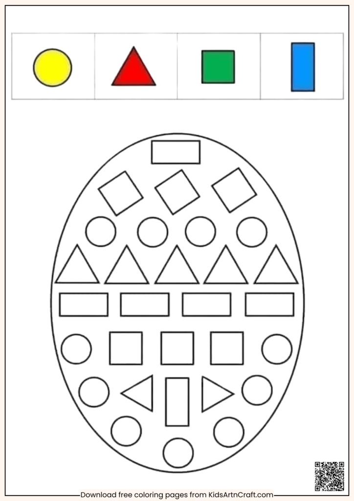 Fun with Shapes and Colors - Coloring Page Activities for Kids - Kids ...