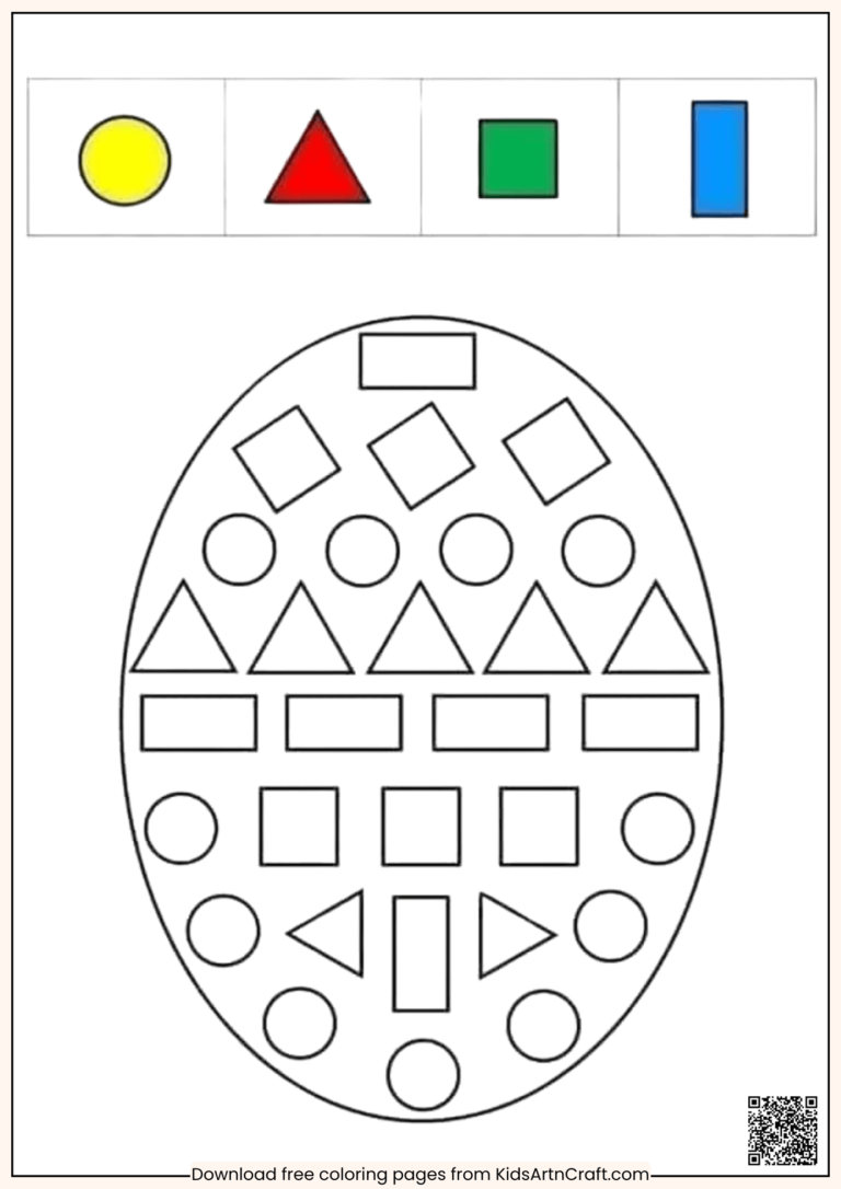 Fun with Shapes and Colors - Coloring Page Activities for Kids - Kids ...