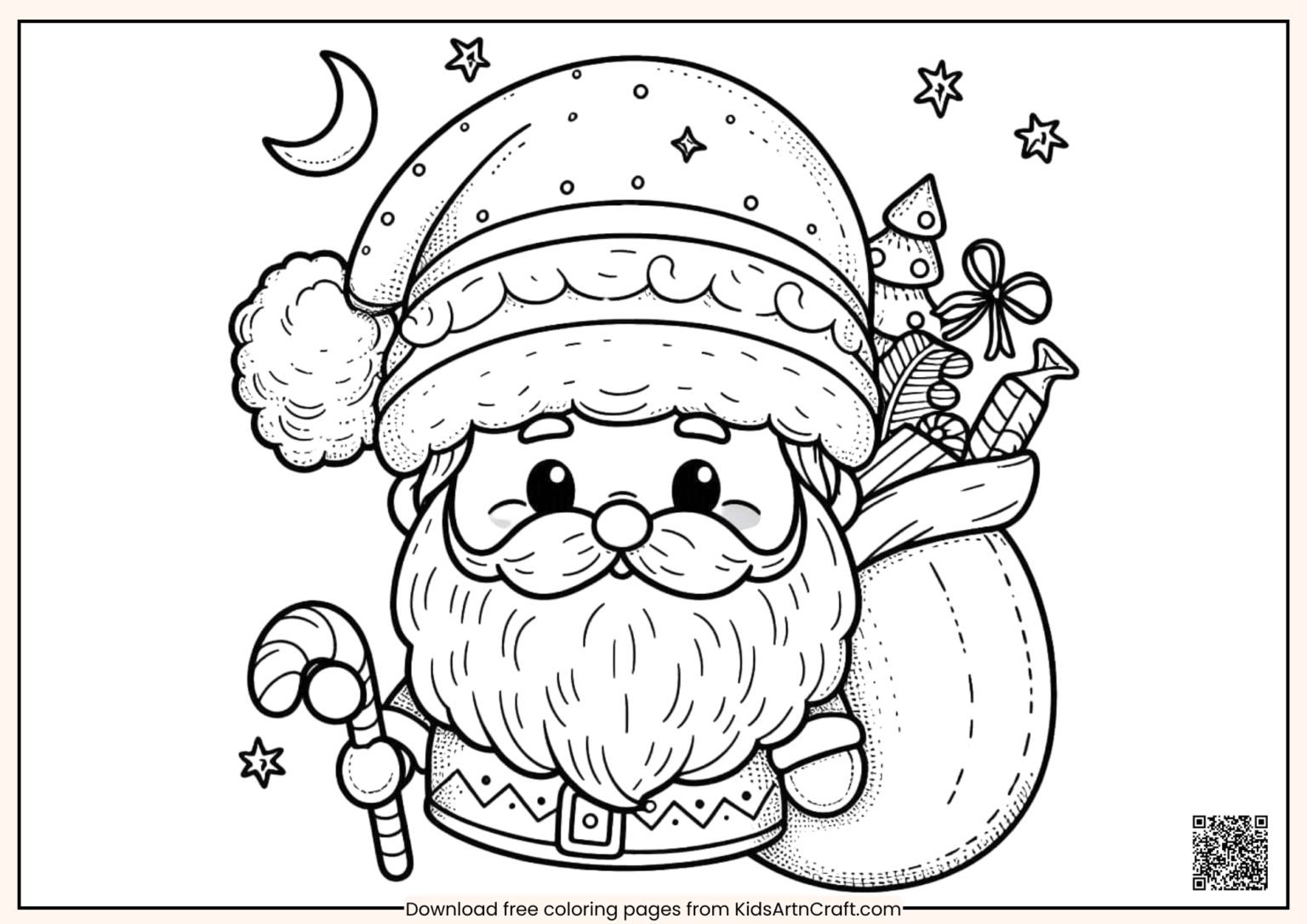 Festive Christmas Coloring Page Worksheets for Kids - Kids Art & Craft