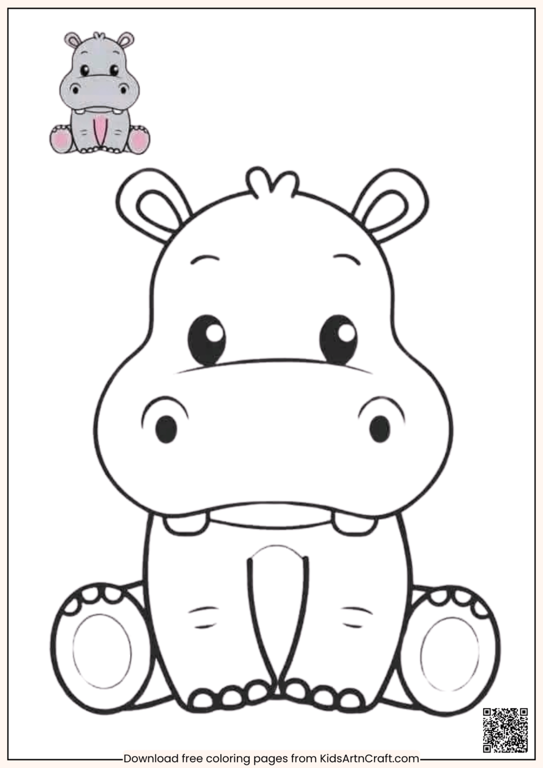 Cute Baby Animal Coloring Pages For Kids - Free Printable - Kids Art ...