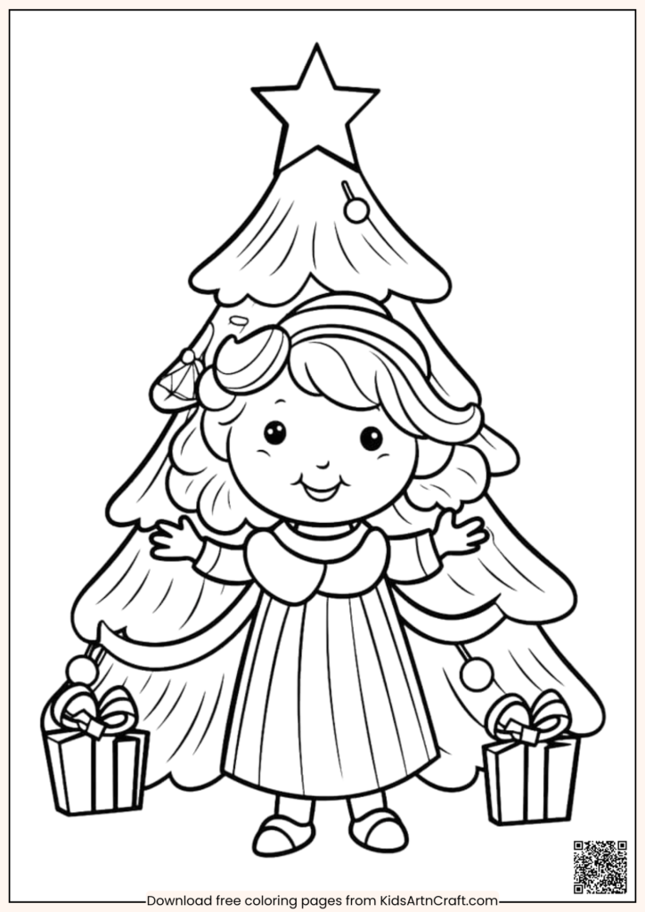 Creative Christmas Coloring Pages For Kids - Kids Art & Craft