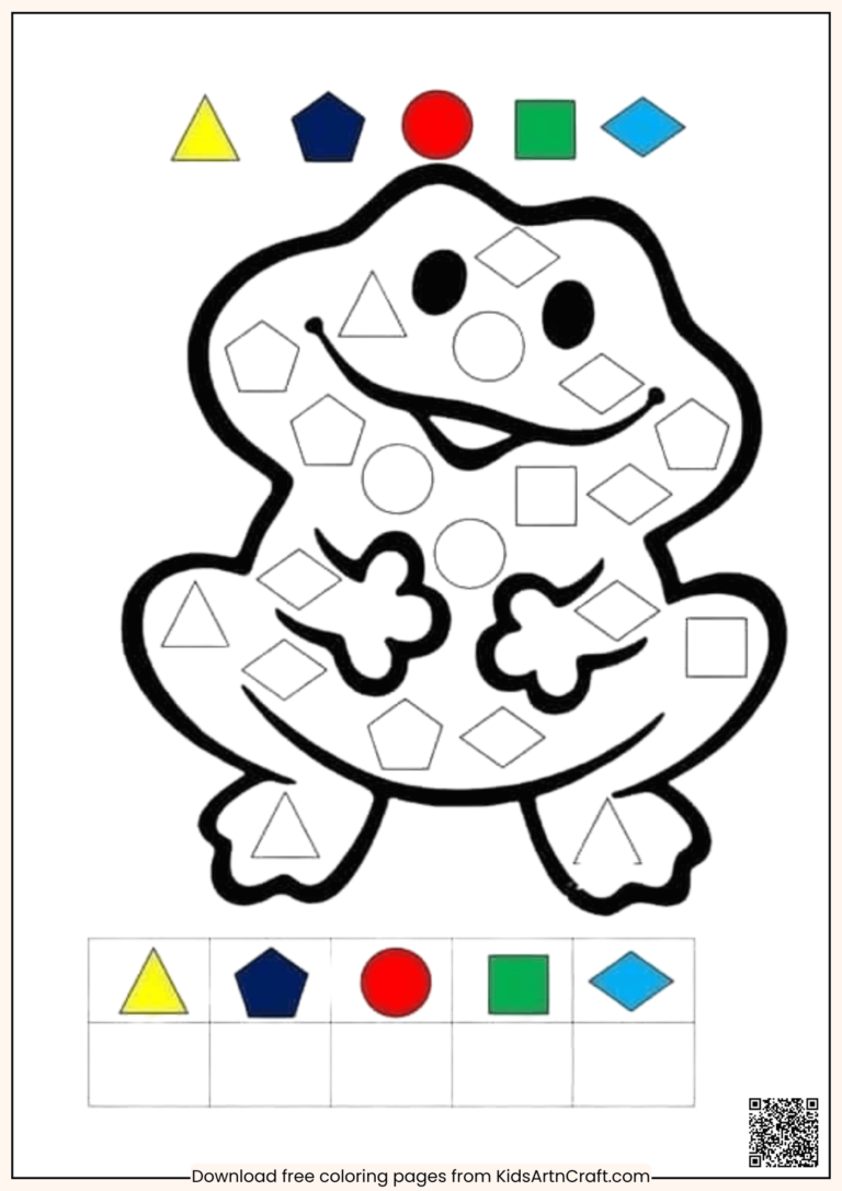 Fun with Shapes and Colors - Coloring Page Activities for Kids - Kids ...