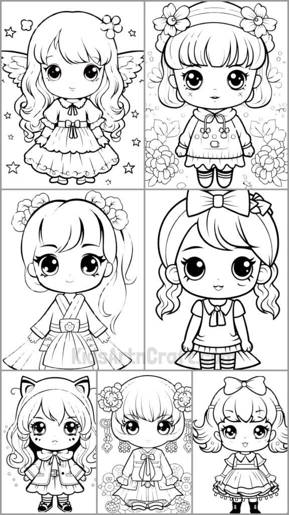 Cute Little Girl Printable Coloring Pages For Kids - Kids Art & Craft