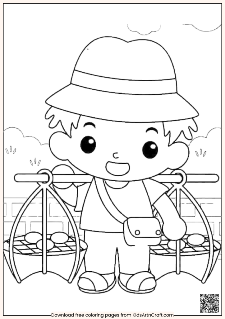 Community Helpers Coloring Pages For Kids - Kids Art & Craft