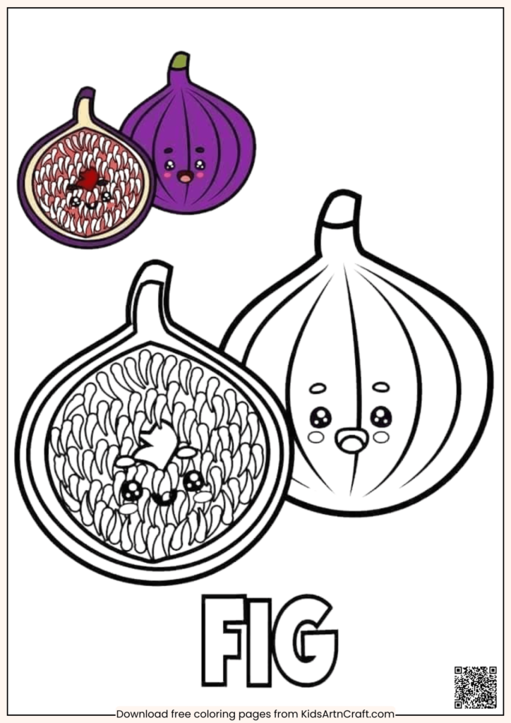 Fun and Amazing Fruit Coloring Pages for Kids - Kids Art & Craft