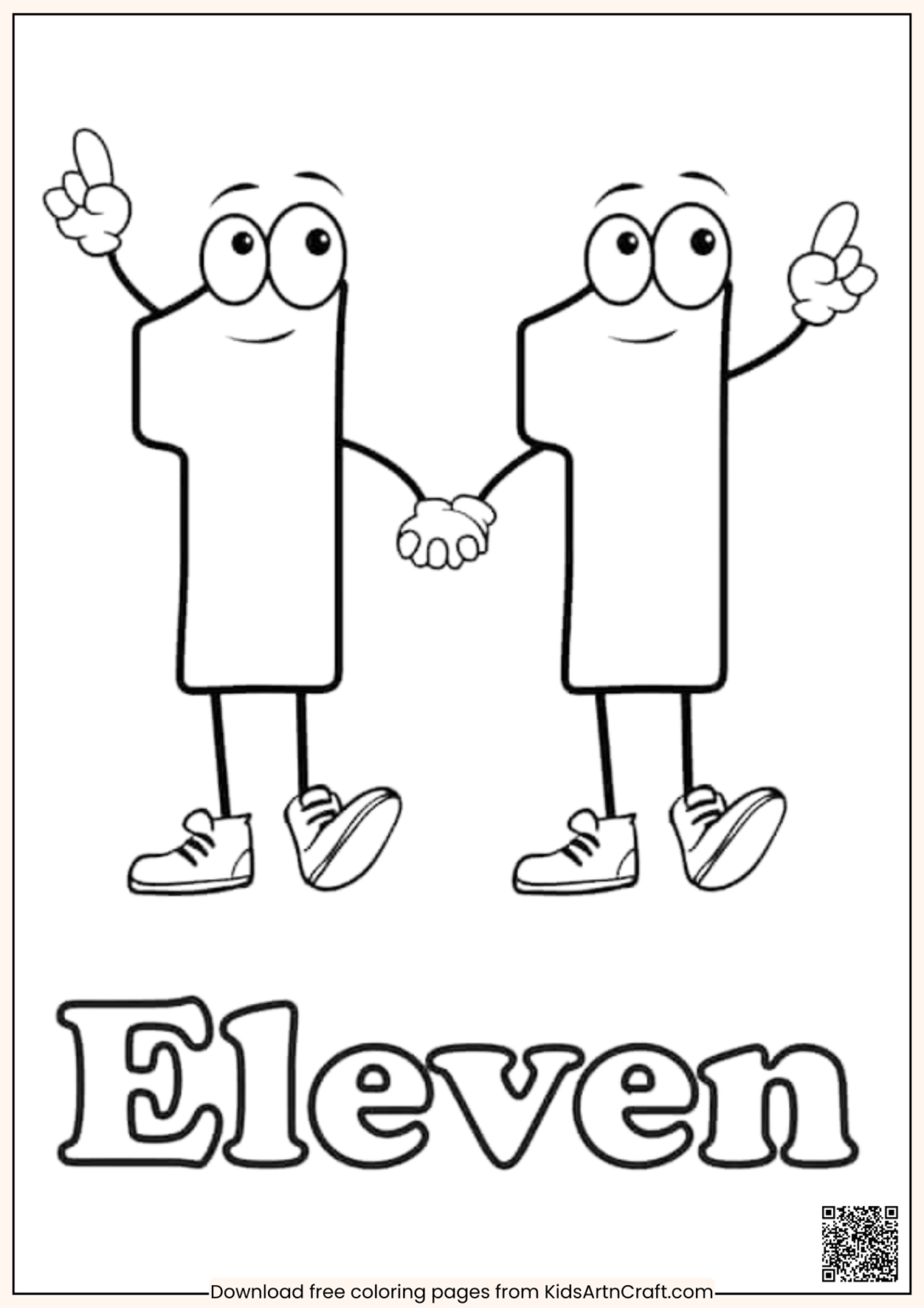 Number Coloring Pages 11 to 20 Worksheets for Preschool Kids - Kids Art ...