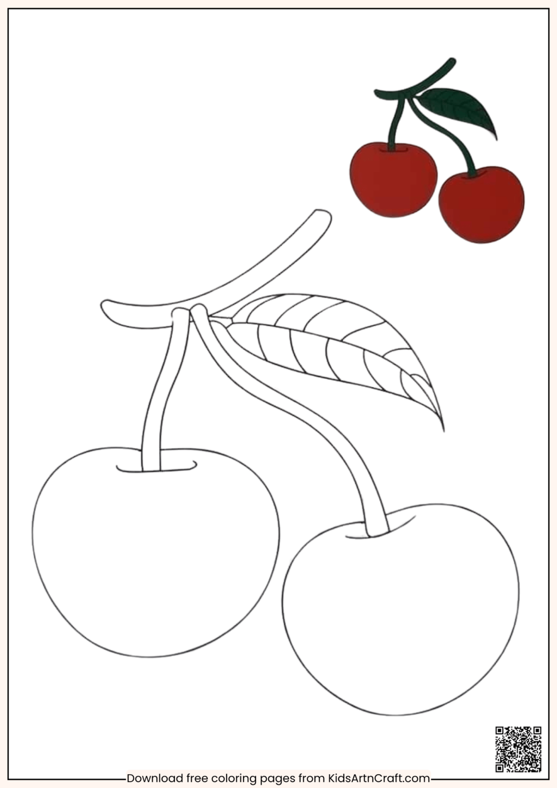 Delicious Fruits Coloring Pages for Children - Free Worksheet Printable ...