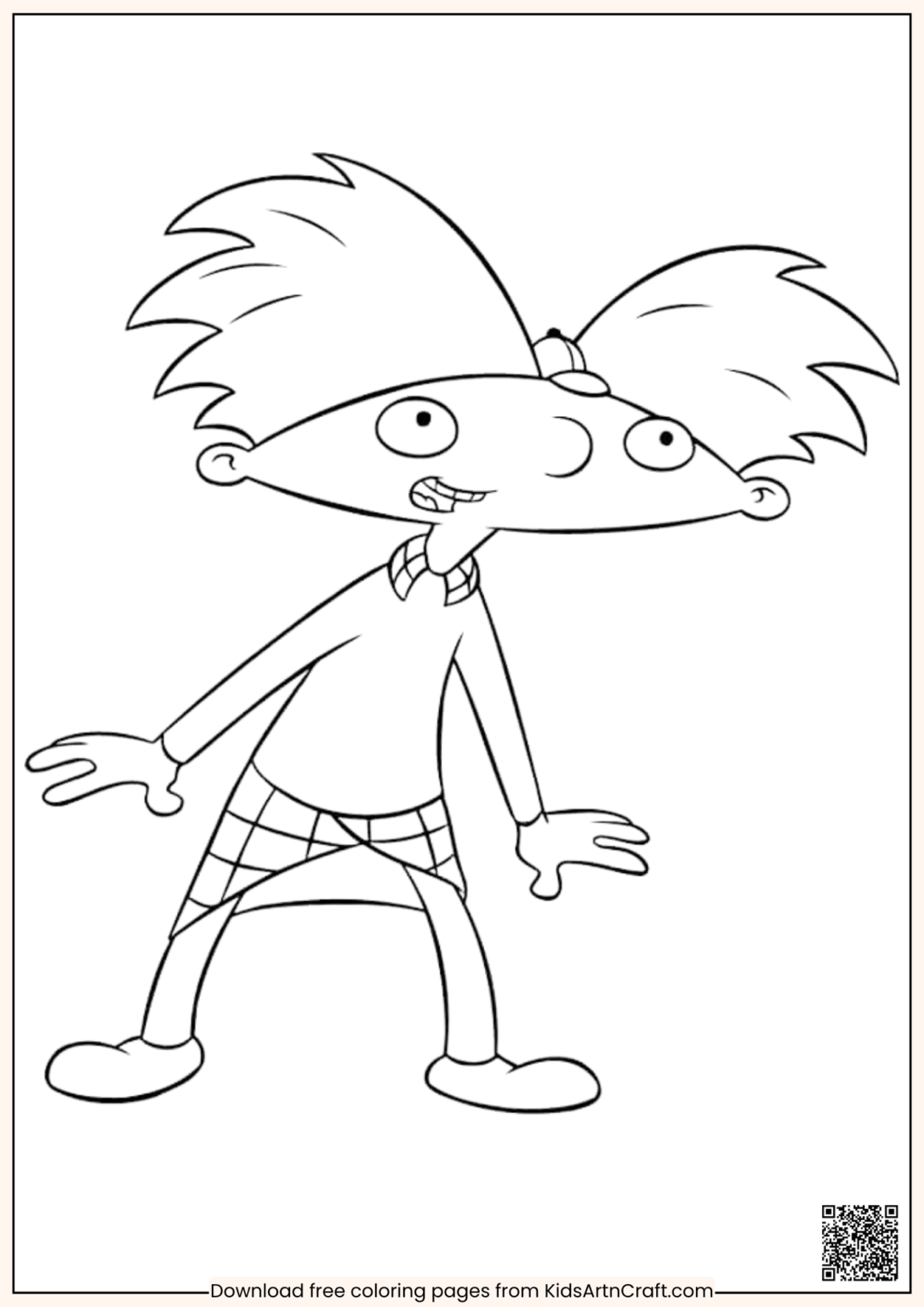 Cartoon Character Coloring Pages Worksheet For Kids - Kids Art & Craft