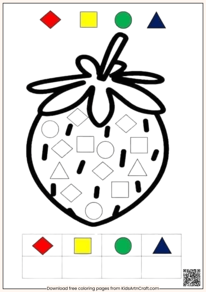 Fun with Shapes and Colors - Coloring Page Activities for Kids - Kids ...